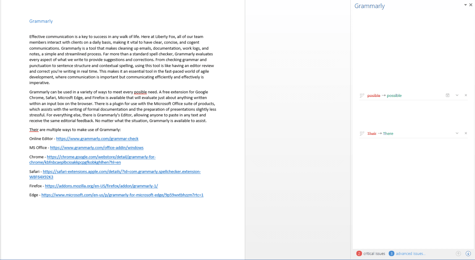 Grammarly – Liberty Fox Technologies